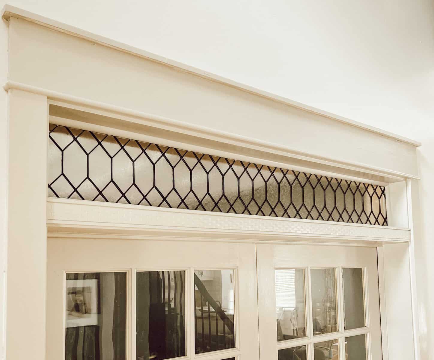 How to Create an Inexpensive DIY Faux Leaded Glass Window - Cassie Jean