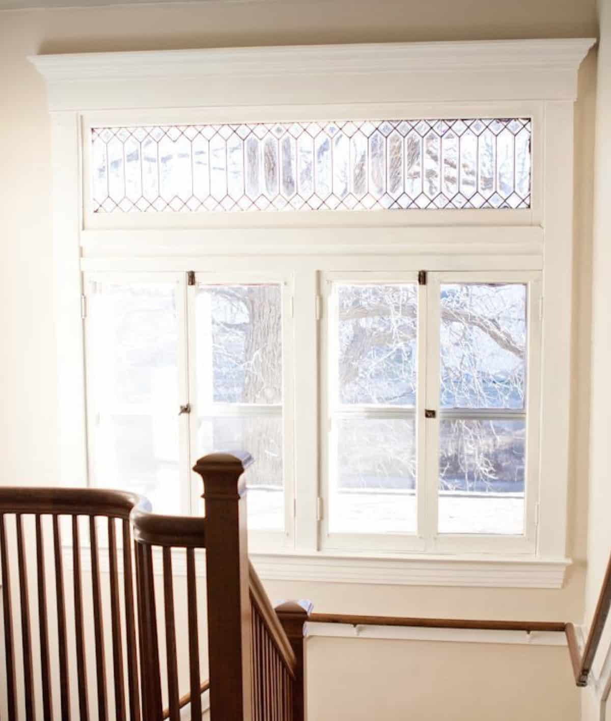 How to Create an Inexpensive DIY Faux Leaded Glass Window - Cassie Jean