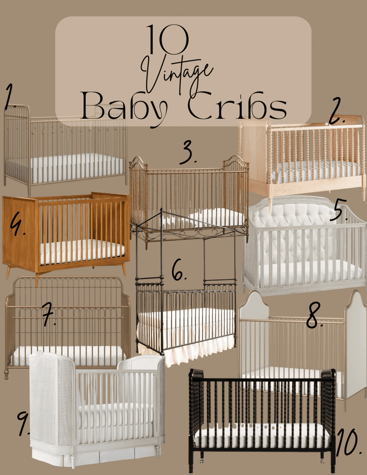 10 Vintage Baby Cribs To Bring Old World Charm to the Nursery - Cassie Jean