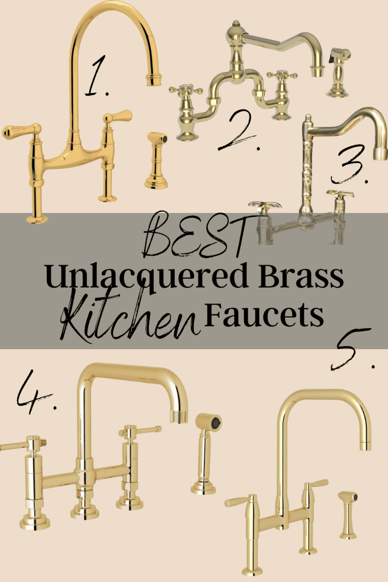 23 Best Brass Kitchen Faucets Your Home Needs in 2023 - Cassie Jean
