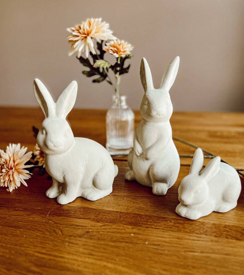 DIY Terracotta Easter Bunnies (Pottery Barn Dupe) - Cassie Jean