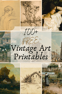 100 Free Stunning Vintage Art Prints to Download - Cassie Jean