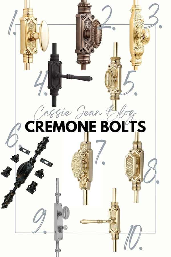 What is a Cremone Bolt: Installation + Instructions - Cassie Jean