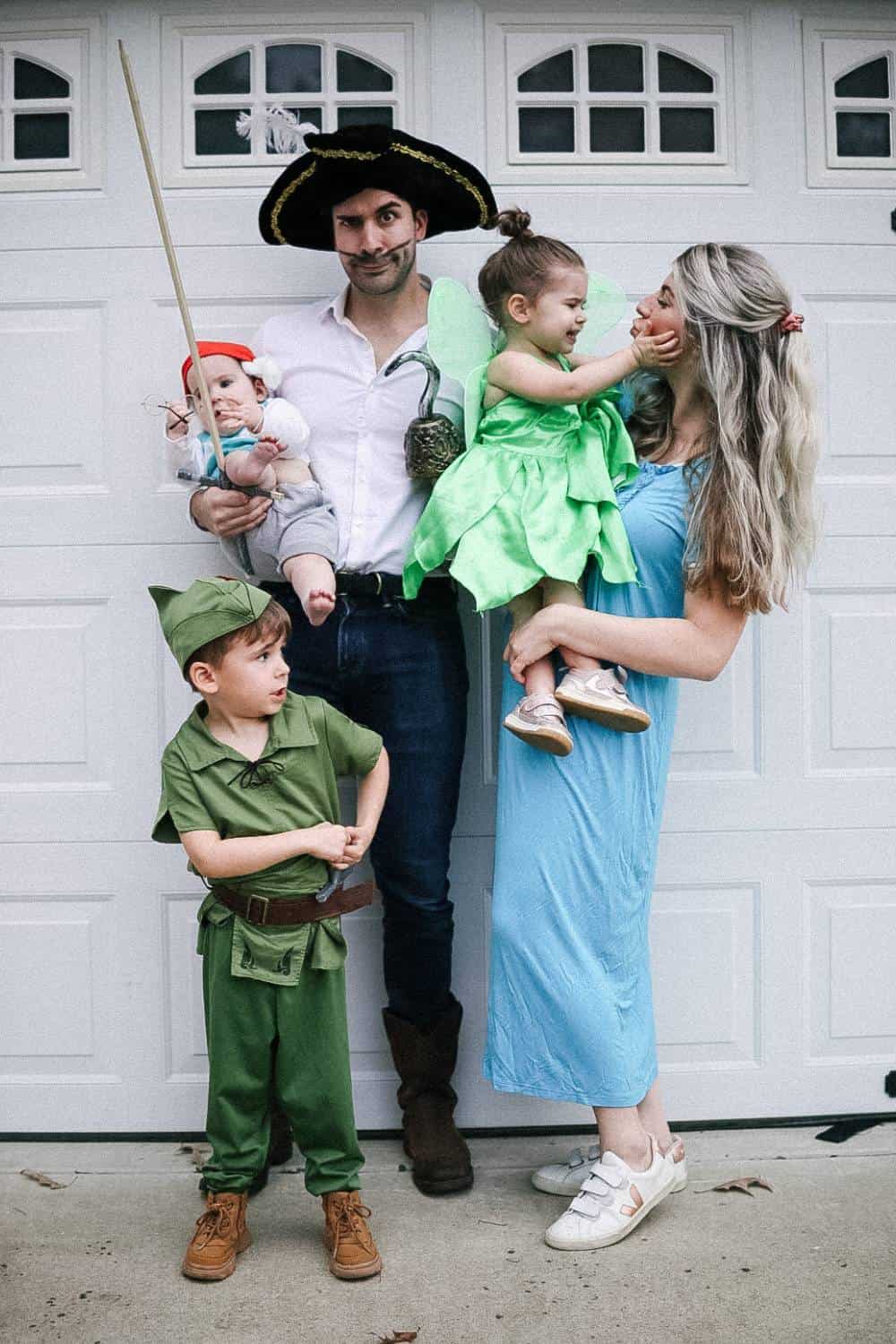 Cheap and Easy Peter Pan Themed Family Halloween Costumes - Cassie Jean