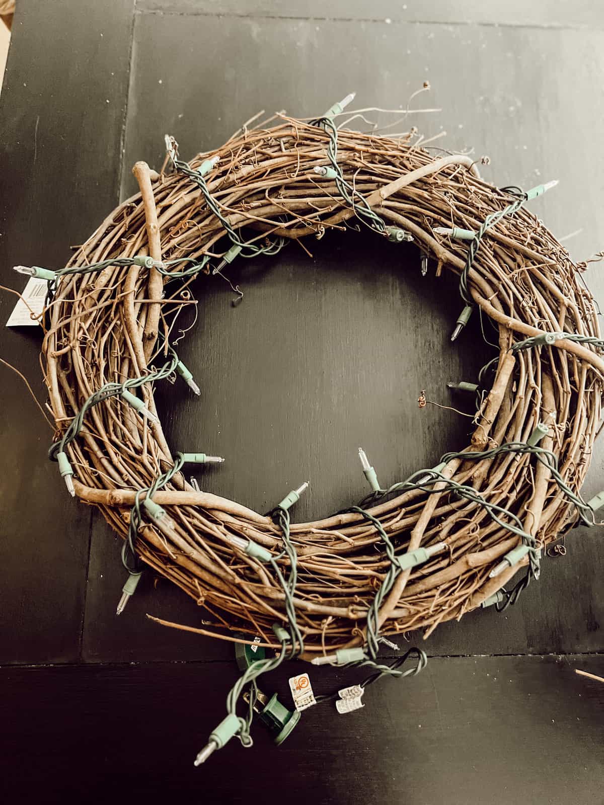 DIY Halloween Grapevine Witch Hat (Pottery Barn Hack!) - Cassie Jean