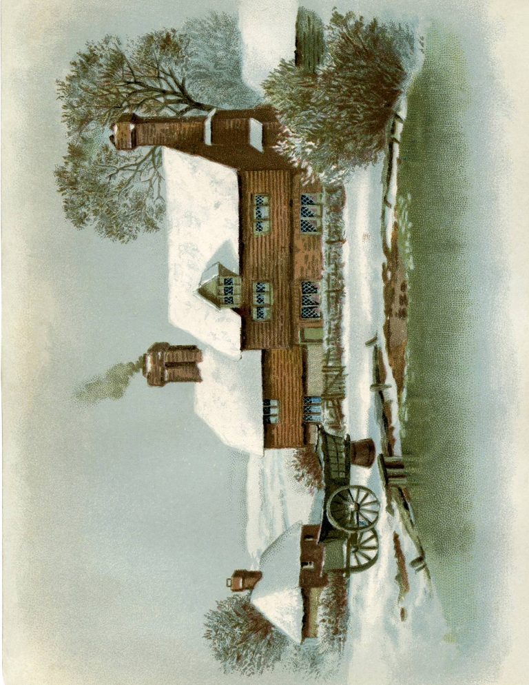 25+ Free Vintage Art Printables for Winter (Downloadable) - Cassie Jean