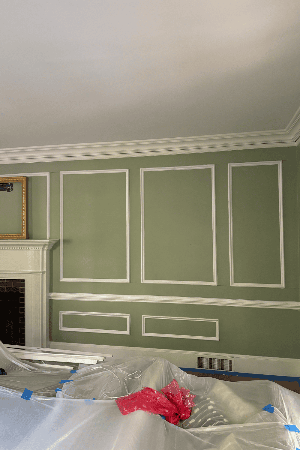 How We Transformed Our Living Room with Custom Box Trim Wall Molding ...