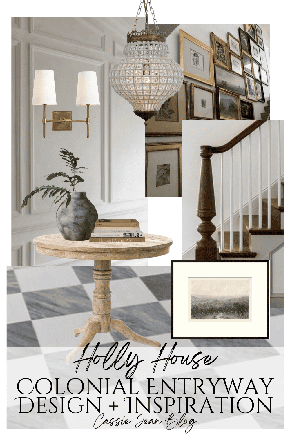 The Front Entryway Design for Our 1940 Colonial Home - Cassie Jean