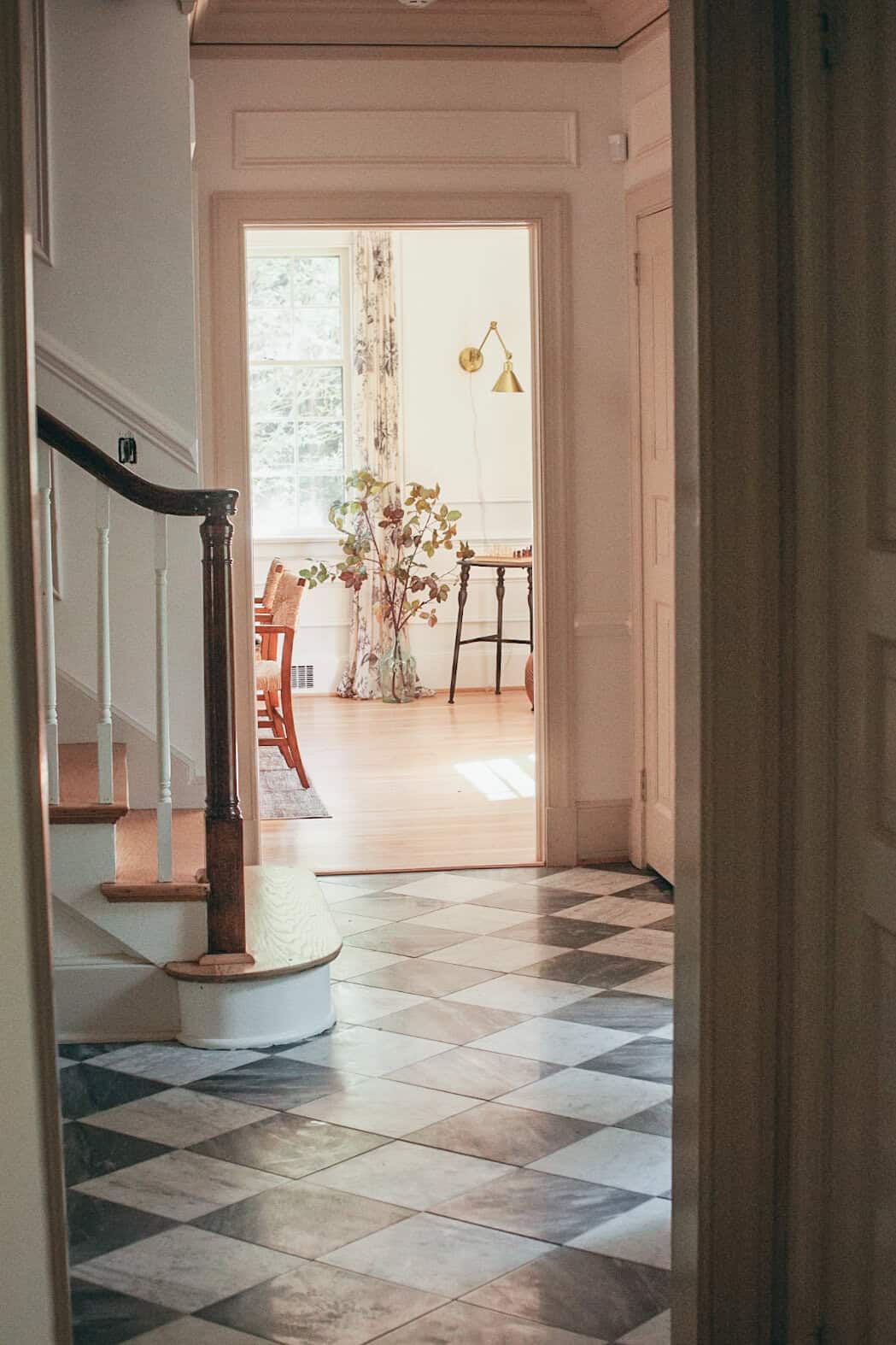 The Front Entryway Design for Our 1940 Colonial Home - Cassie Jean