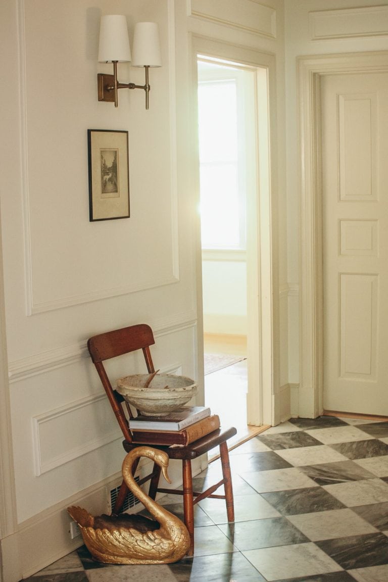 The Front Entryway Design for Our 1940 Colonial Home - Cassie Jean