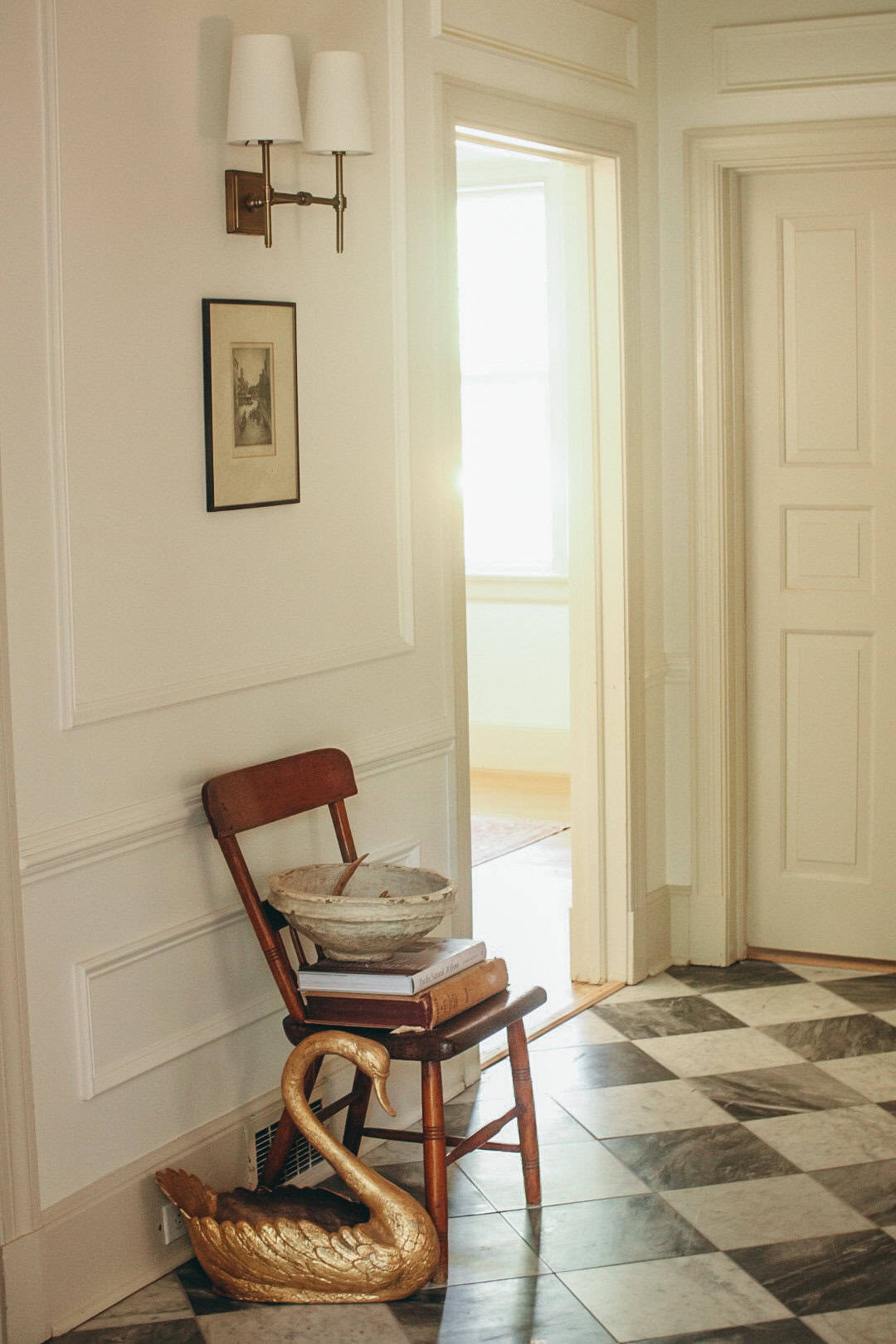 The Front Entryway Design for Our 1940 Colonial Home - Cassie Jean