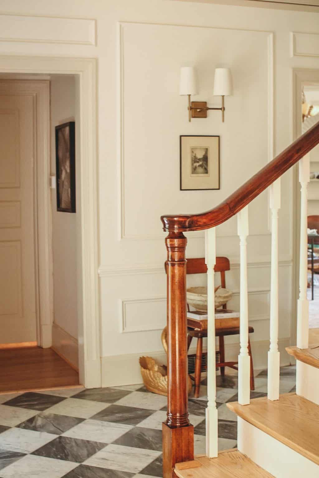 The Front Entryway Design for Our 1940 Colonial Home - Cassie Jean