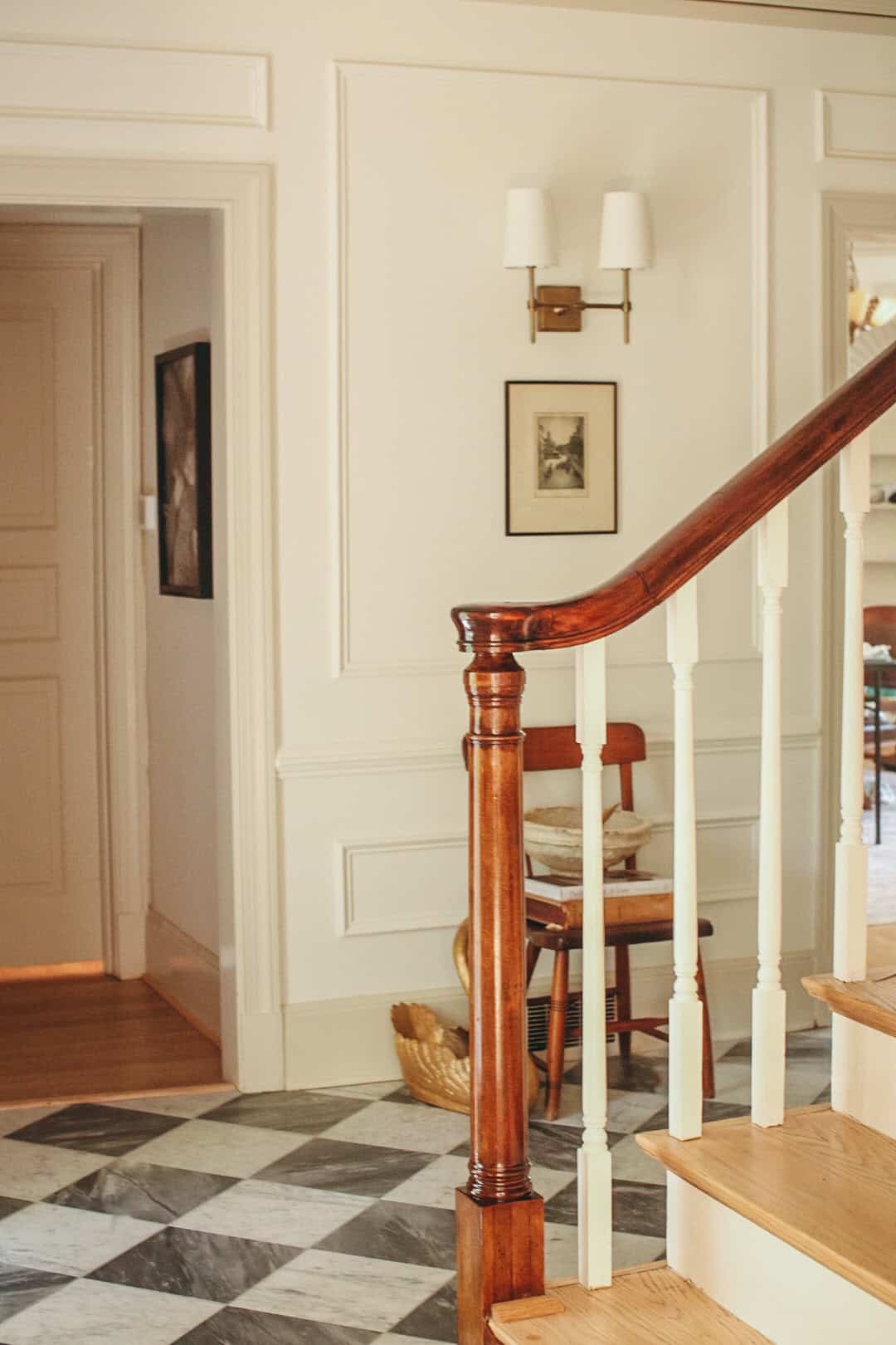 The Front Entryway Design for Our 1940 Colonial Home - Cassie Jean